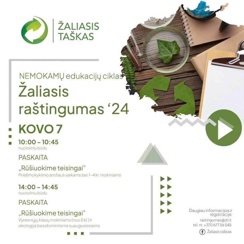 Paskaita „Rūšiuokime teisingai“ - Alytus NVO